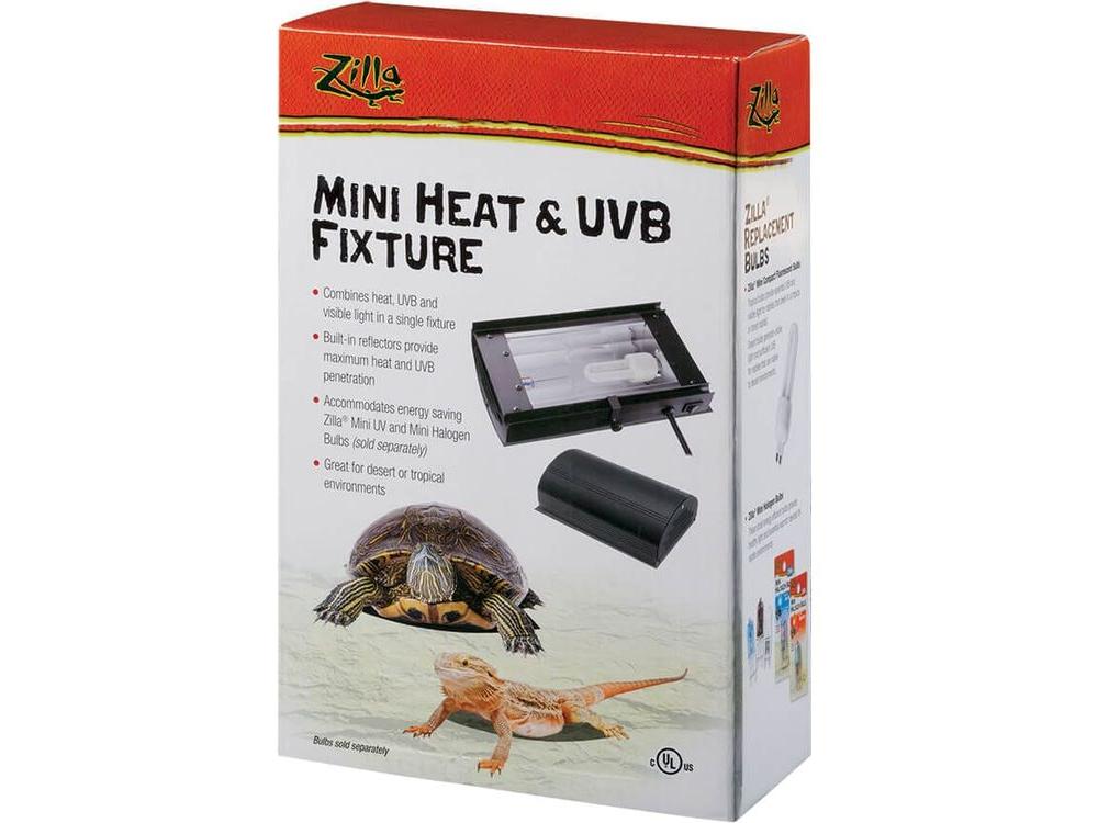 Zilla Mini Heat & UVB Fixture | Reptile Supply – Dubia.com