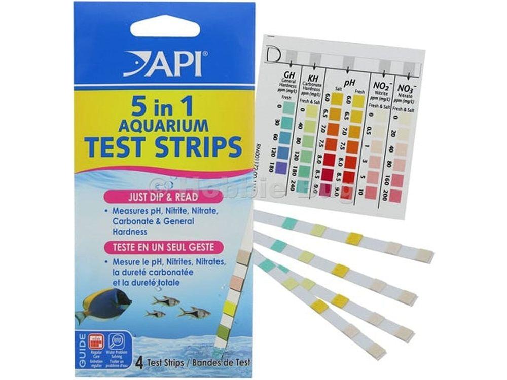 API 5 in 1 Test Strips (4 pack) – Dubia.com