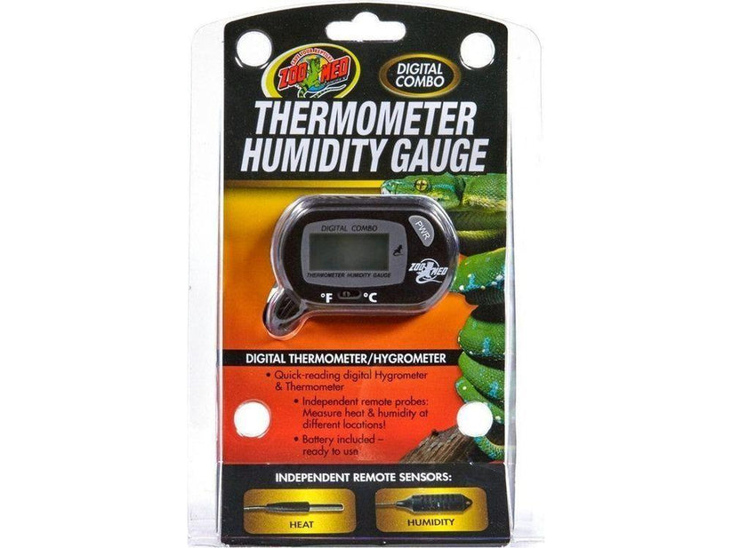 Zoo Med Digital Combo Thermometer Humidity Gauge | Reptile Supply ...
