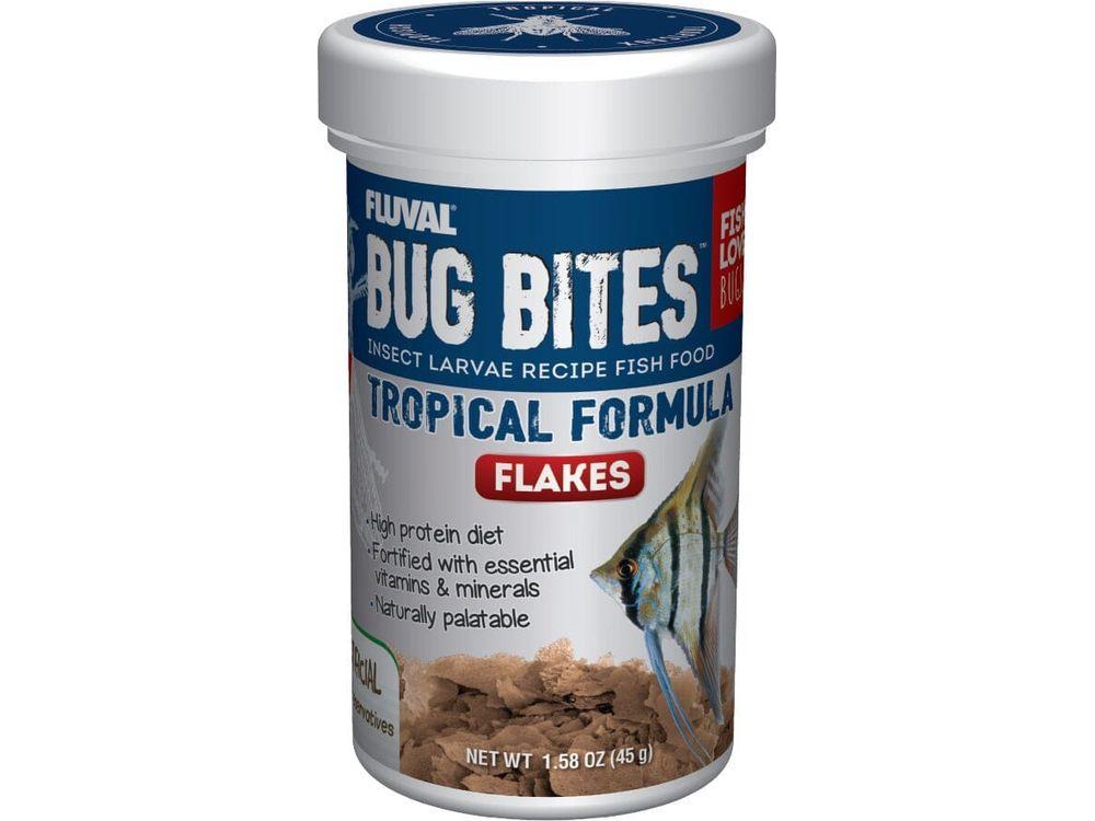 Fluval Bug Bites Tropical Flakes 1.58oz – Dubia.com