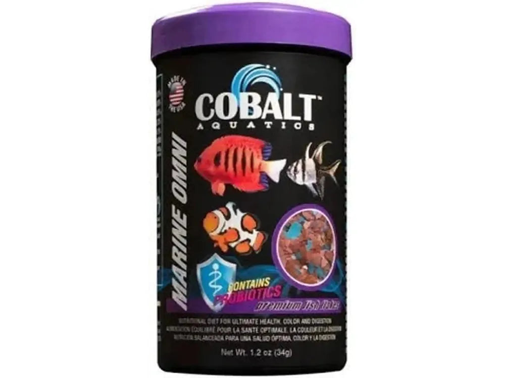 Cobalt Marine Omni Flake 1.2oz - Premium Marine Fish Food – Dubia.com