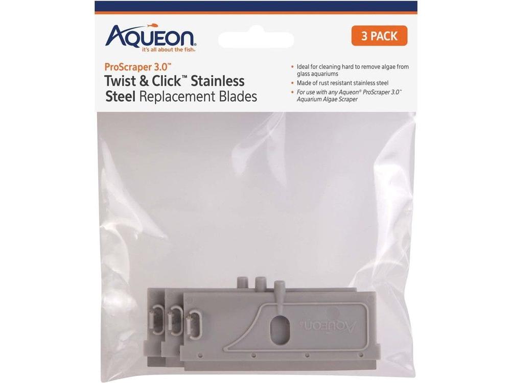 Aqueon ProScraper 3.0 Twist & Click Stainless Steel Replacement Blades – Dubia.com