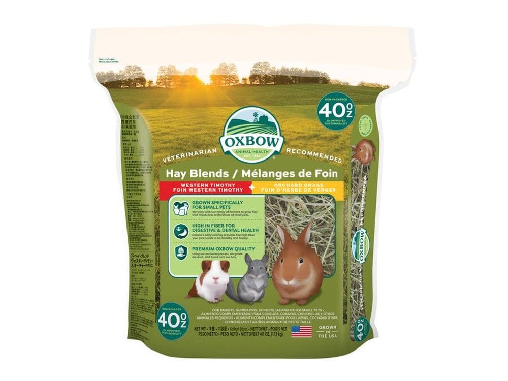 Oxbow Animal Health Hay Blends Western Timothy & Orchard Grass Hay Ble ...